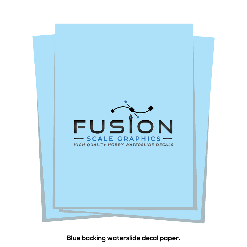 Print it Decals: Blue Backing Waterslide Decal Paper - Custom Decal