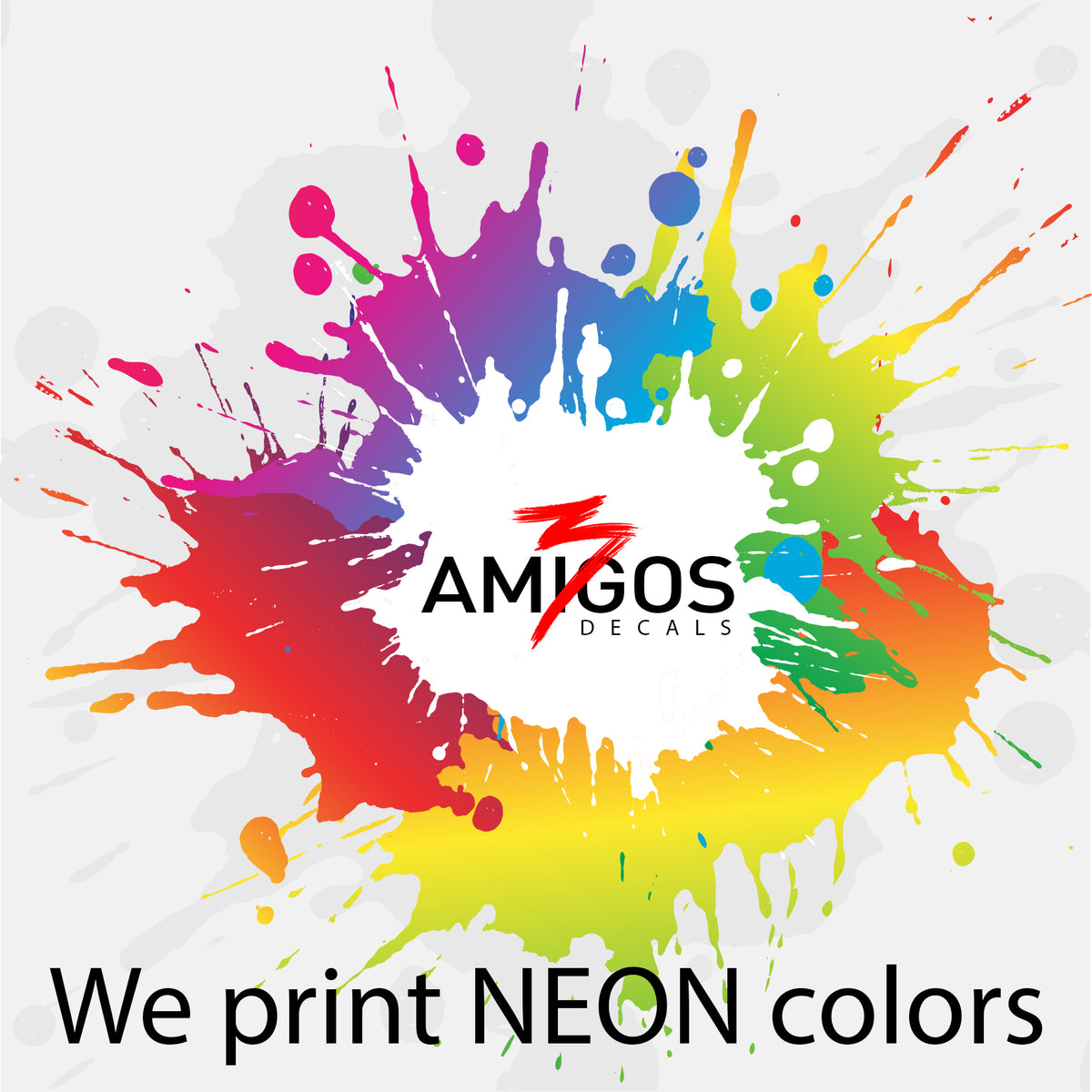 Print It Decals: 3 Amigos Decals NEON Decal Sets – Print it Decals