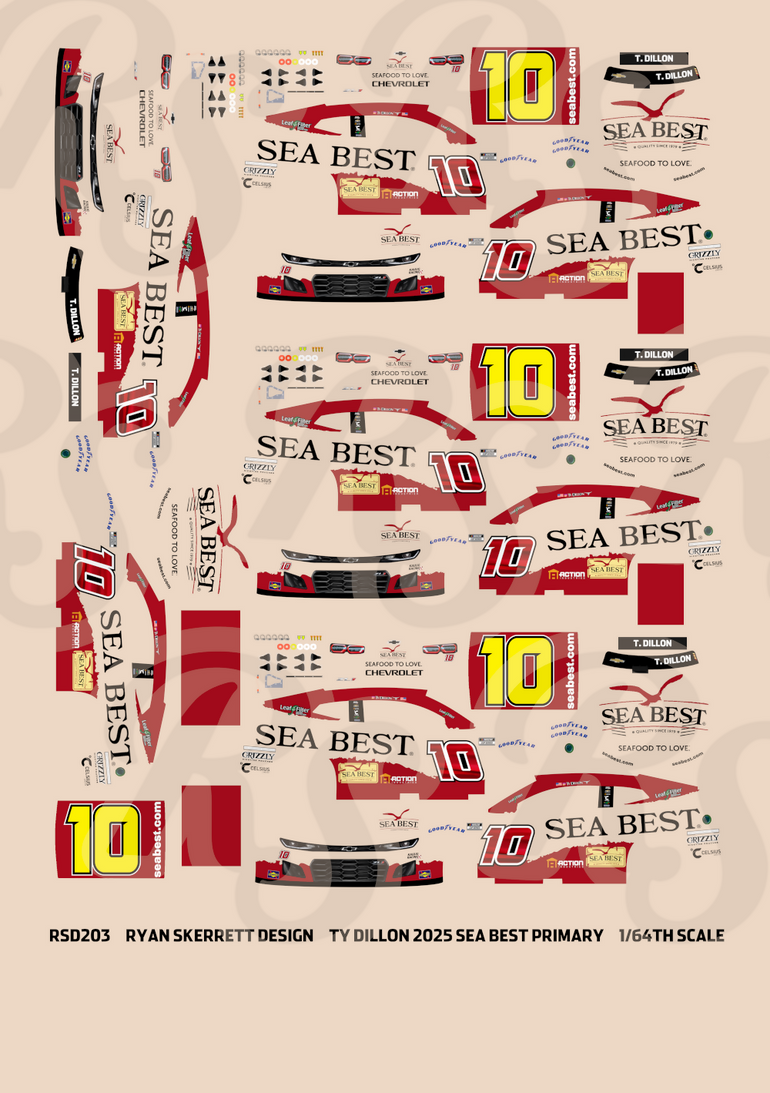 Racecar Decals - Custom Waterslide Decals For Scale Models – Print it ...