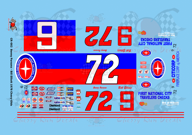 Cherry Run Decals: Old School Racecar Decals – Print it Decals