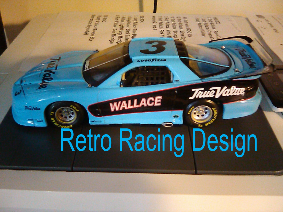 Retro Racing Design Rusty Wallace IROC 1999 Indianapolis #3 L. Blue Po ...