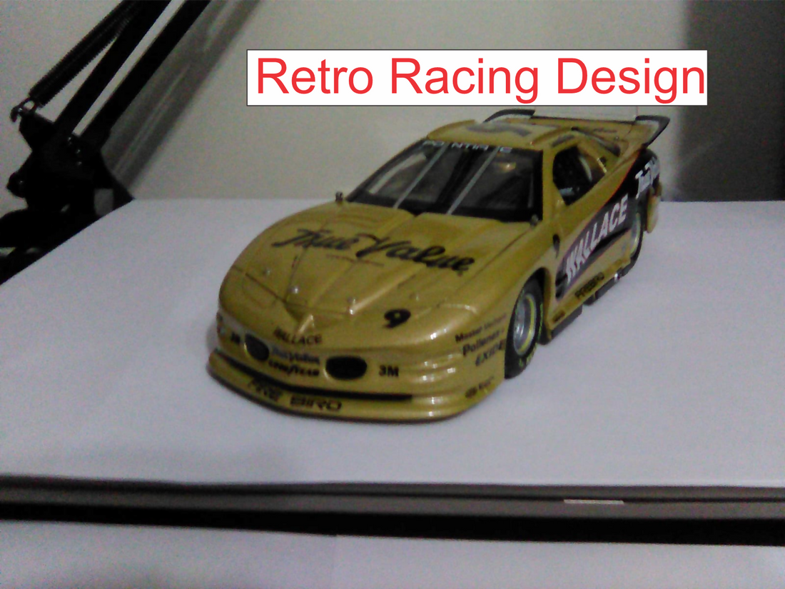 Retro Racing Design Rusty Wallace IROC 1999 Talladega #9 Gold Pontiac ...
