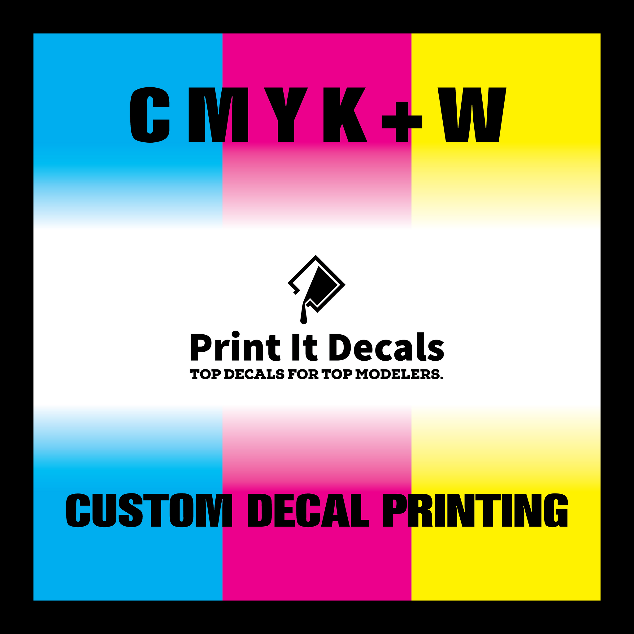 Custom Waterslide Decal Printing A4 Full Sheet – Print it Decals