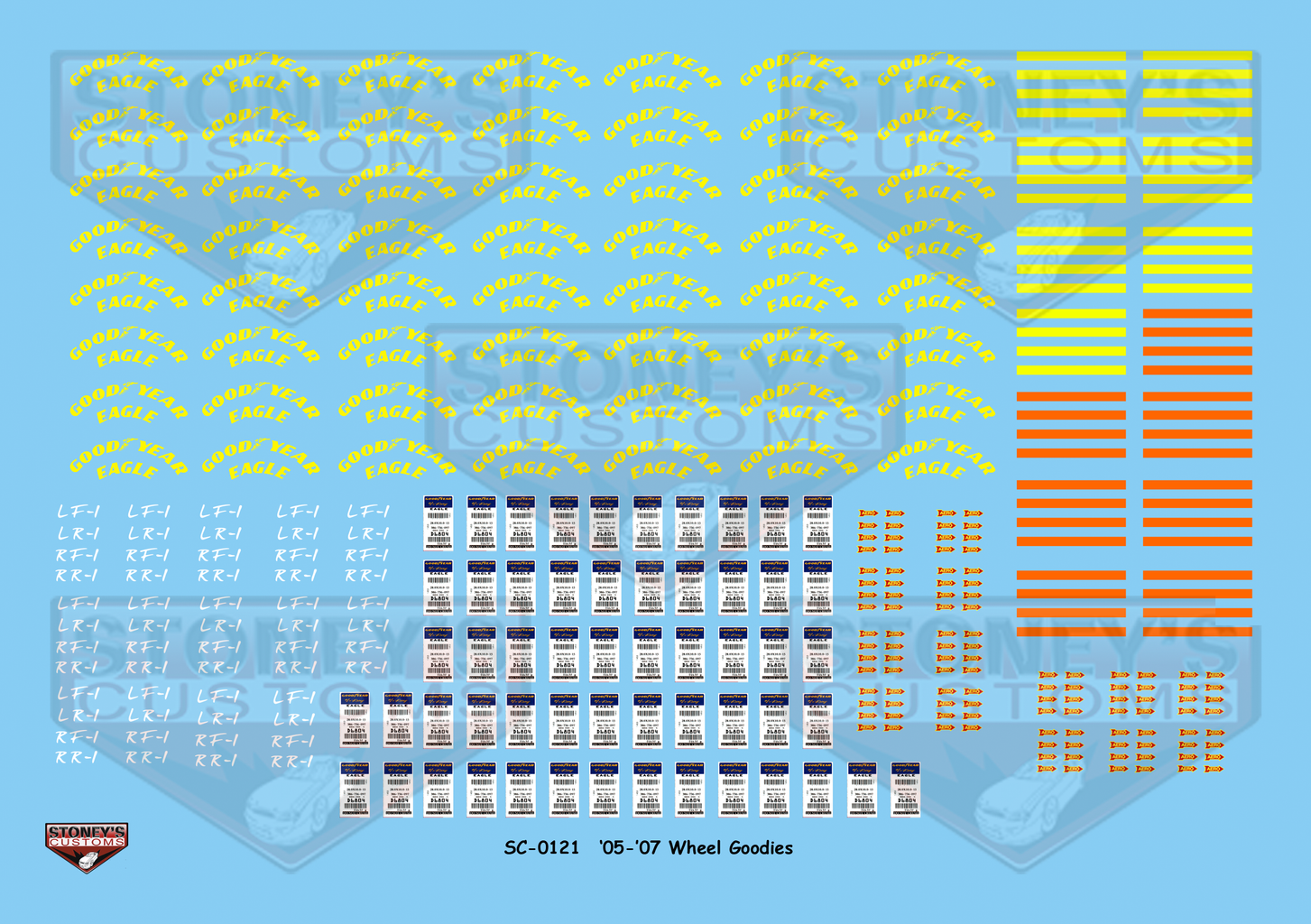 Stoney's Customs '05 - '07 Wheel Goodies 1:24 Decal Set – Print it Decals