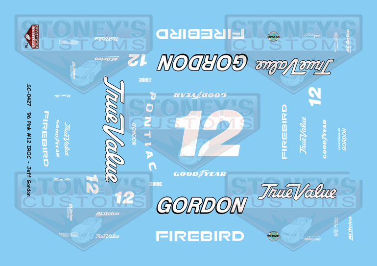 Stoney's Customs IROC Decals in 1:24 Scale – Print it Decals