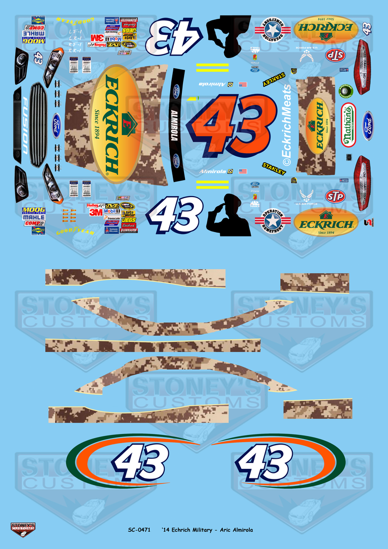 Stoney's Customs IROC Decals in 1:24 Scale – Print it Decals