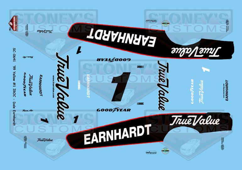 Stoney's Customs IROC Decals in 1:24 Scale – Print it Decals