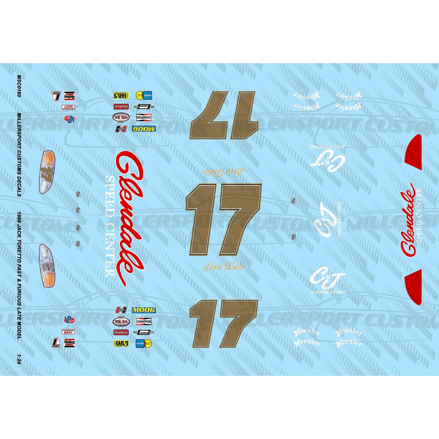 Millersport Customs 1989 Jack Toretto Fast & Furious Late Model 1/24 D ...