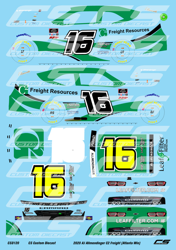 CS Custom Diecast: Nascar Model Car Decals for Aftermarket Cars – Print ...