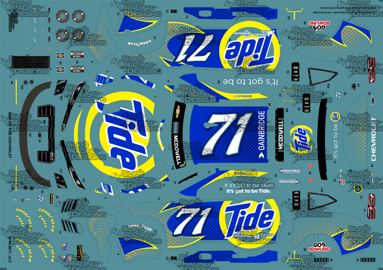 Racecar Decals - Custom Waterslide Decals For Scale Models – Print it ...