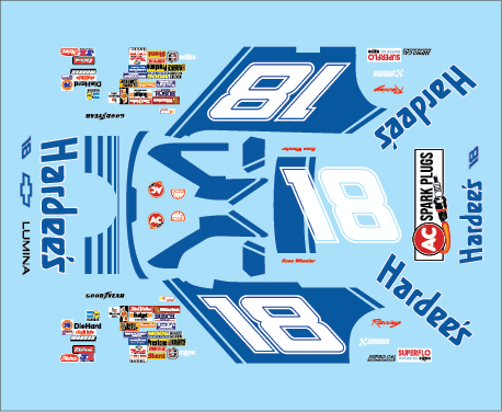 AH Designs Days of Thunder #18 Hardee's Chevrolet Lumina NASCAR Russ W ...