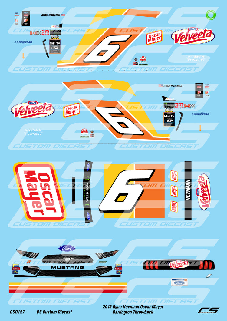 CS Custom Diecast: Nascar Model Car Decals for Aftermarket Cars – Print ...