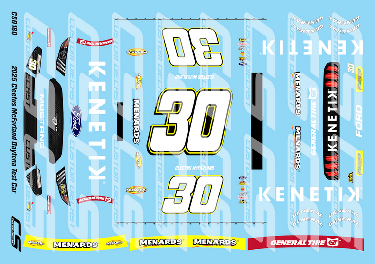 CS Custom Diecast: Nascar Model Car Decals for Aftermarket Cars – Print ...