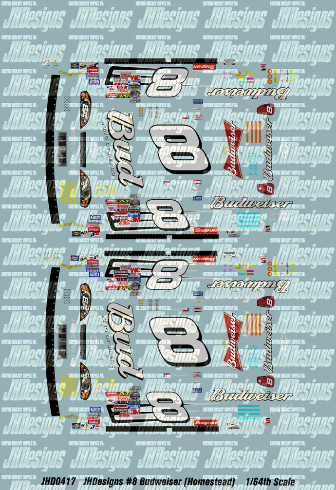 JH Designs Dale Earnhardt Jr 2006 NBS #8 Budweiser Beer (Homestead) 1 ...
