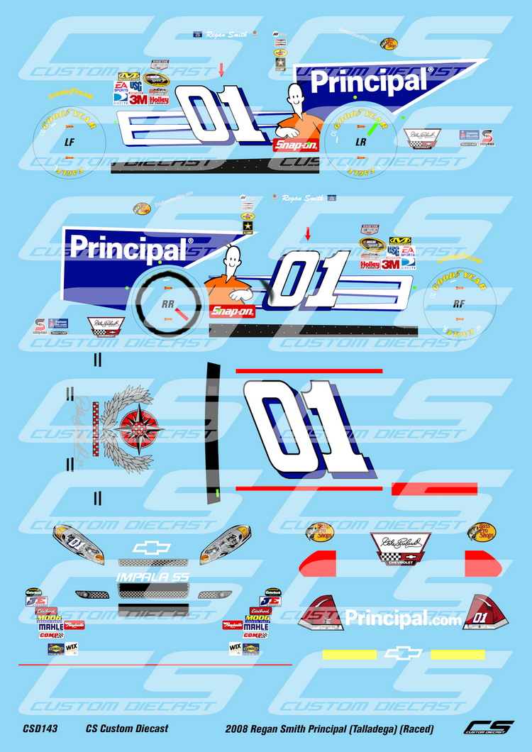 CS Custom Diecast: Nascar Model Car Decals for Aftermarket Cars – Print ...