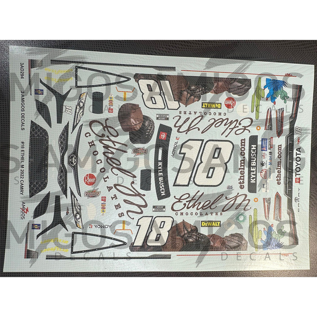 3 Amigos Decals #18 ETHEL M 2022 CAMRY Decal Set 1:24 – Print it Decals