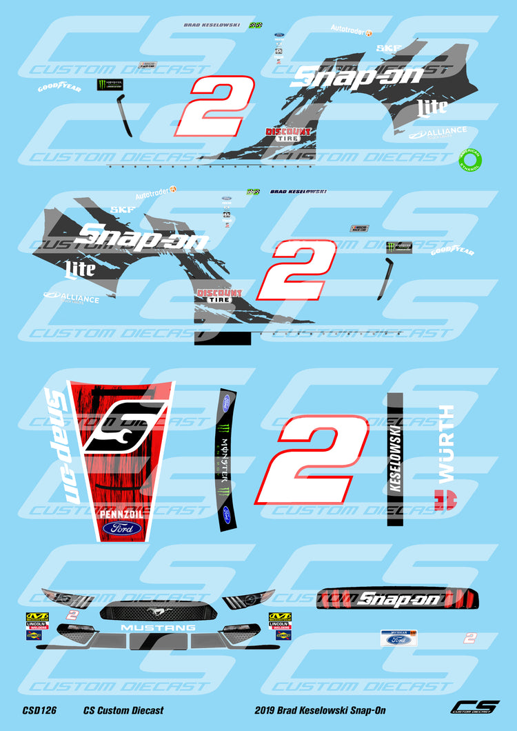 CS Custom Diecast: Nascar Model Car Decals for Aftermarket Cars – Print ...