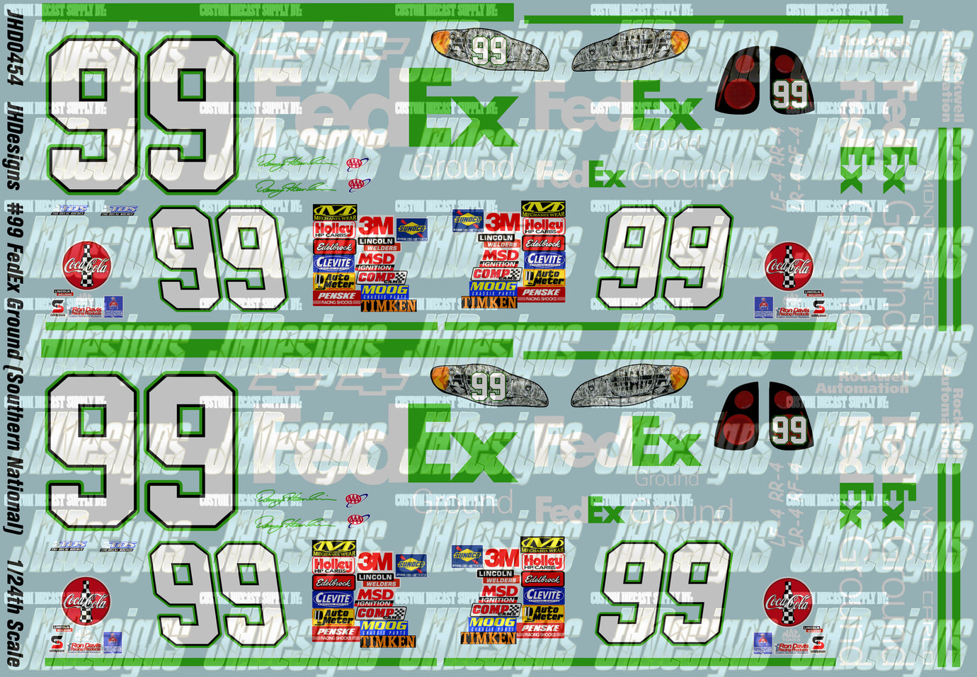 JH Designs Denny Hamlin 2006 LMS #99 FedEx Ground (Southern National ...