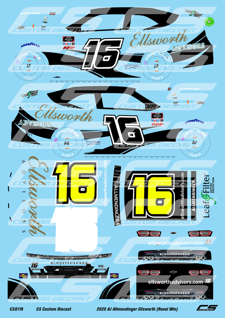 CS Custom Diecast: Nascar Model Car Decals for Aftermarket Cars – Print ...