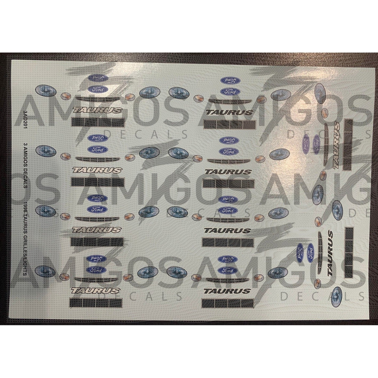 3 Amigos Decals 1998 Taurus Grilles and lights Decal Set 1:24 – Print ...