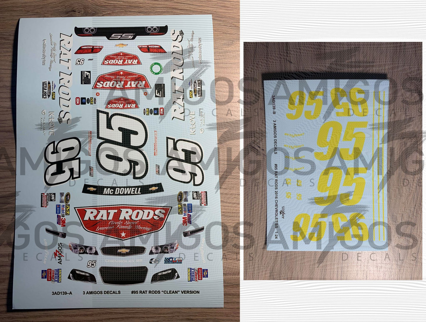3 Amigos Decals #95 Rat Rod Clean Version Decal Set 1:24 – Print it Decals