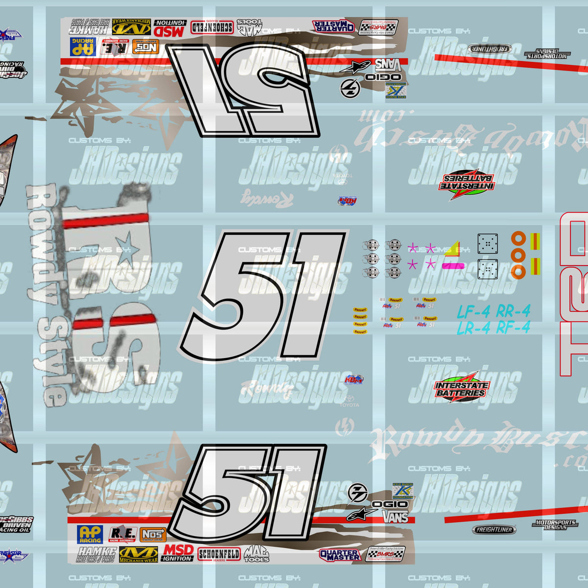 JH Desings Decals | Racecar Decals – Print it Decals