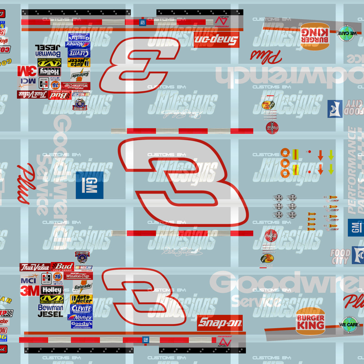 JH Desings Decals | Racecar Decals – Print it Decals