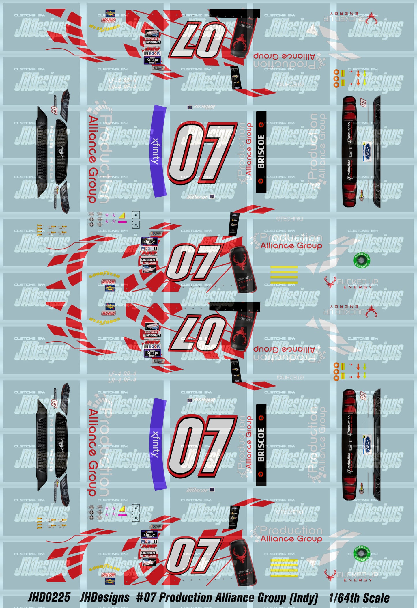 JH Designs Chase Briscoe 2022 NXS #07 Production Alliance Group (Indy ...