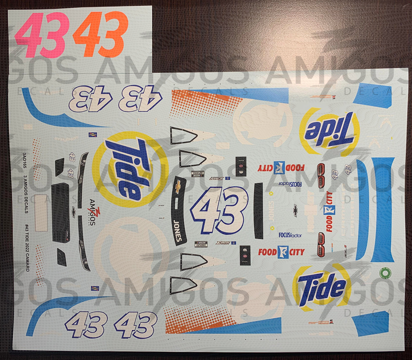 3 Amigos Decals #43 TIDE 2022 1/24 NEON Decal Set – Print it Decals