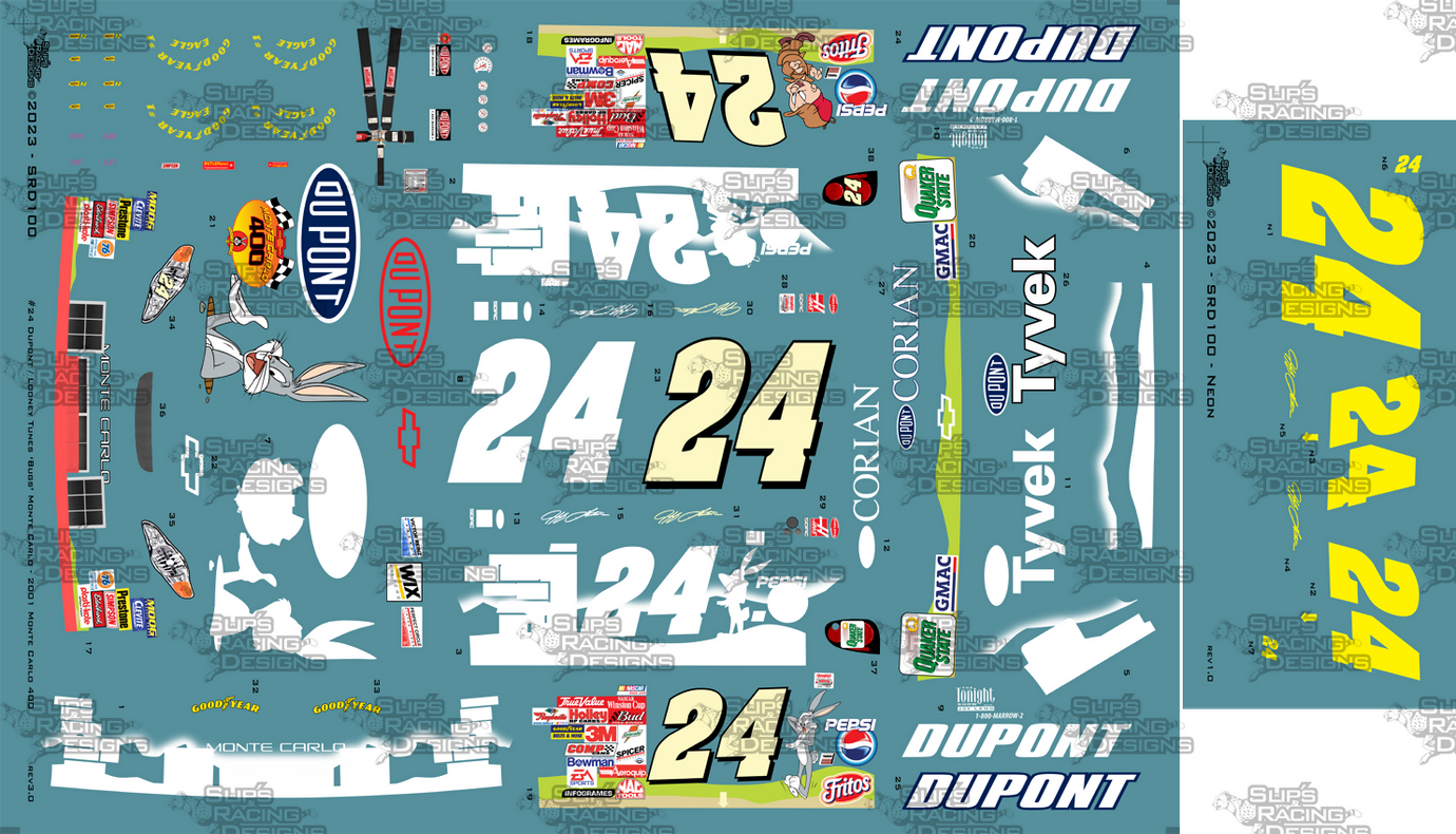 Slip's Racing Designs #24 Dupont / Looney Tunes 'Bugs' Monte Carlo (SR ...