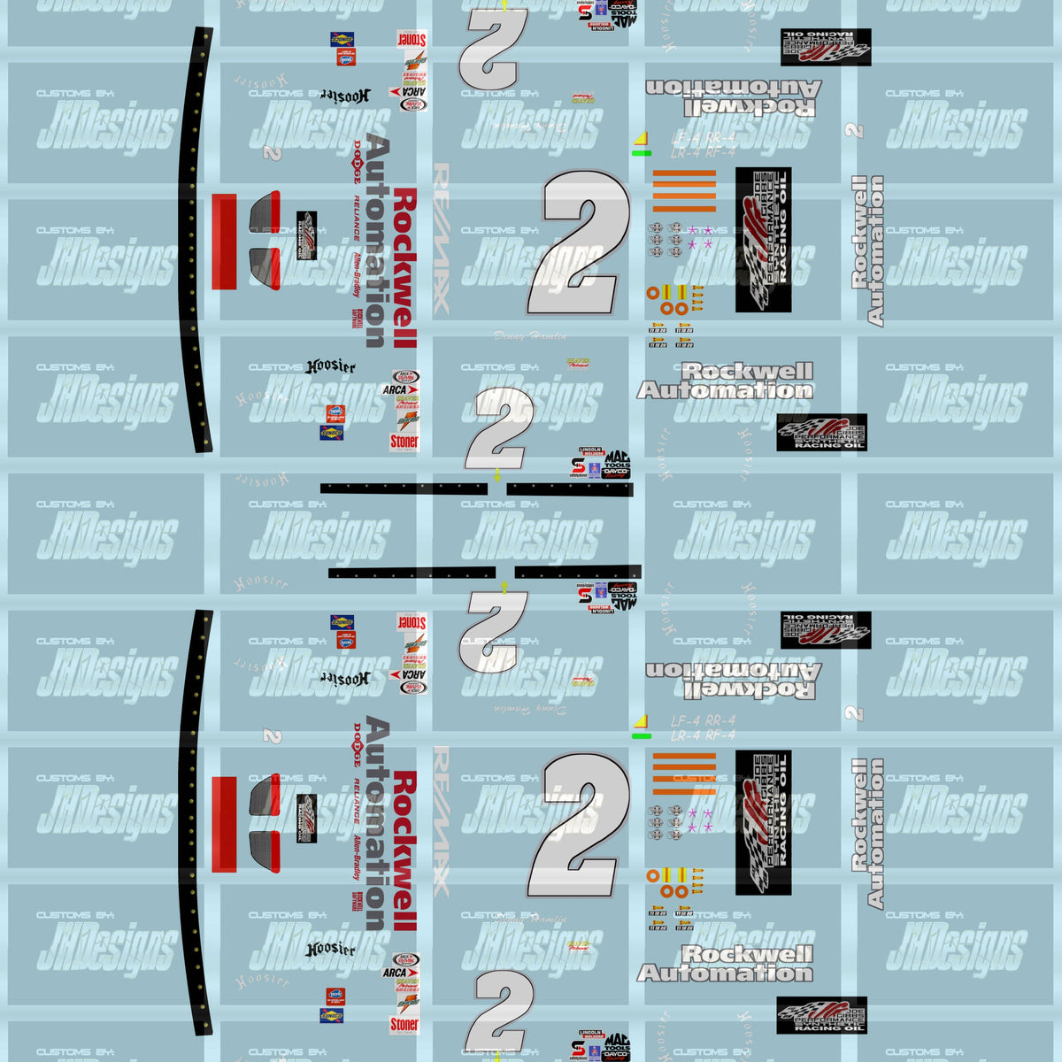 JH Desings Decals | Racecar Decals – Print it Decals