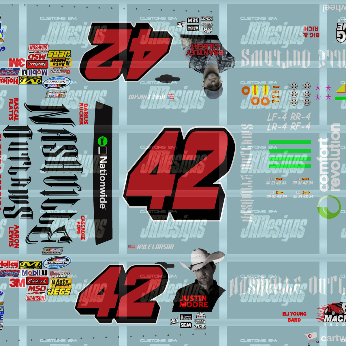 JH Desings Decals | Racecar Decals – Print it Decals