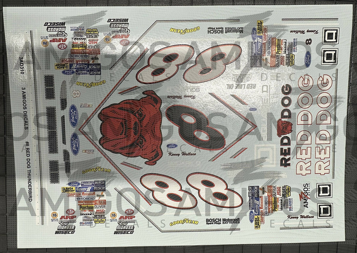 3 Amigos Decals #8 RED DOG THUNDERBIRD Decal Set 1:24 – Print it Decals