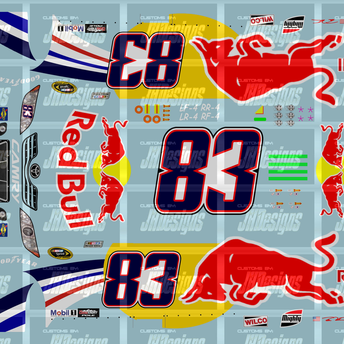 JH Desings Decals | Racecar Decals – Print it Decals