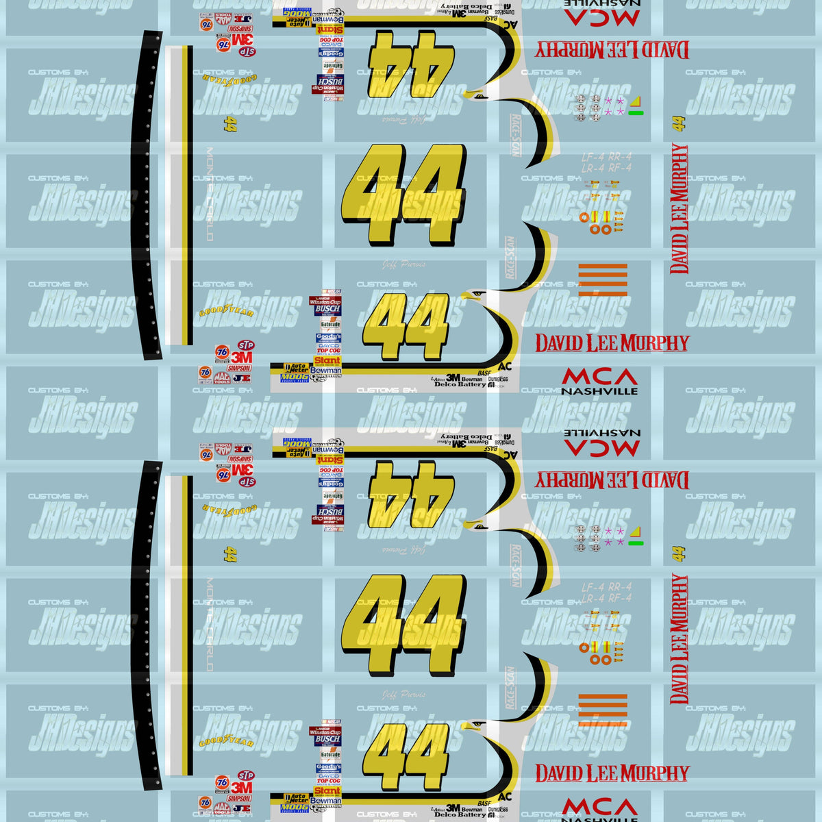 JH Desings Decals | Racecar Decals – Print it Decals