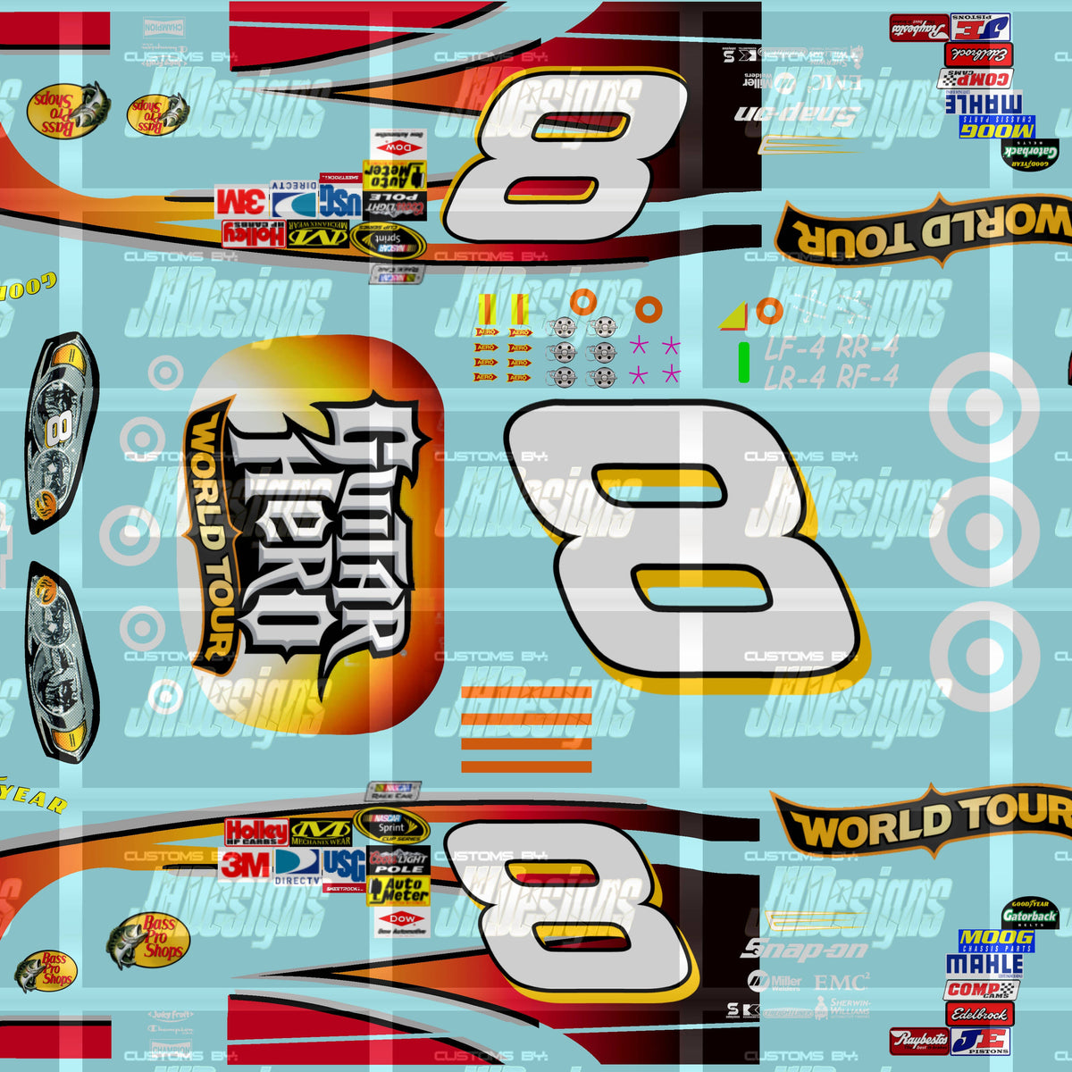JH Desings Decals | Racecar Decals – Print it Decals