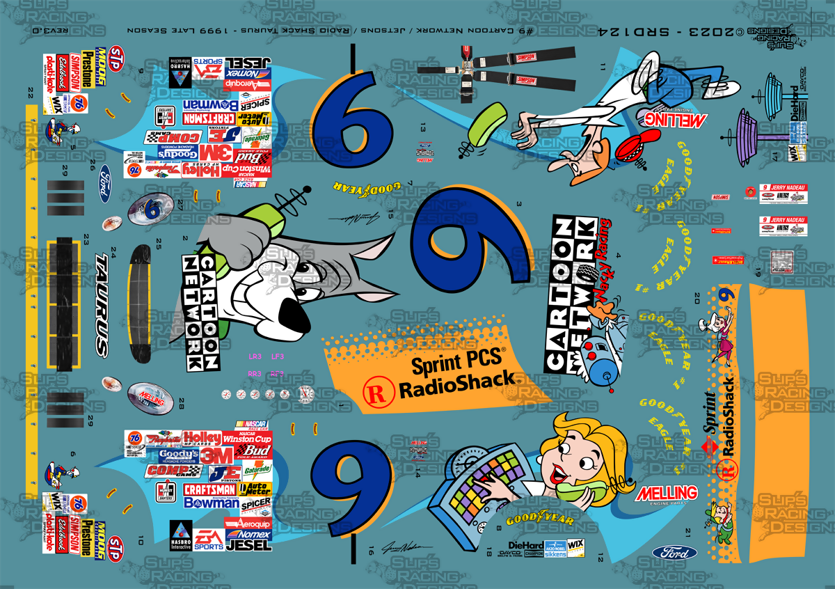Slip's Racing Designs #9 Cartoon Network 'Jetsons' Taurus (SRD124 - A5 ...