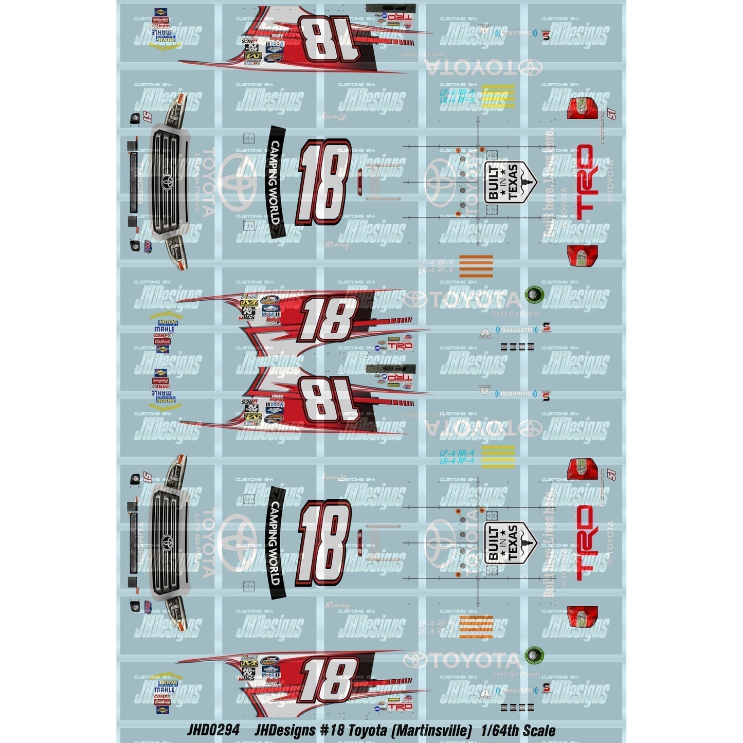 JH Designs Kyle "Rowdy" Busch 2016 TRUCK #18 Toyota (Martinsville Win ...