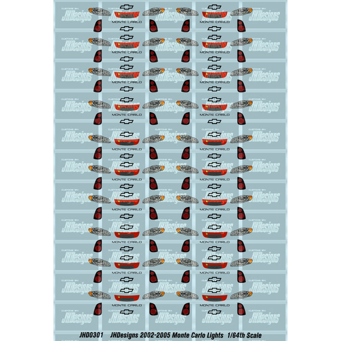 JH Designs 2002-2004 Chevrolet Monte Carlo - Headlights and Tail Light ...