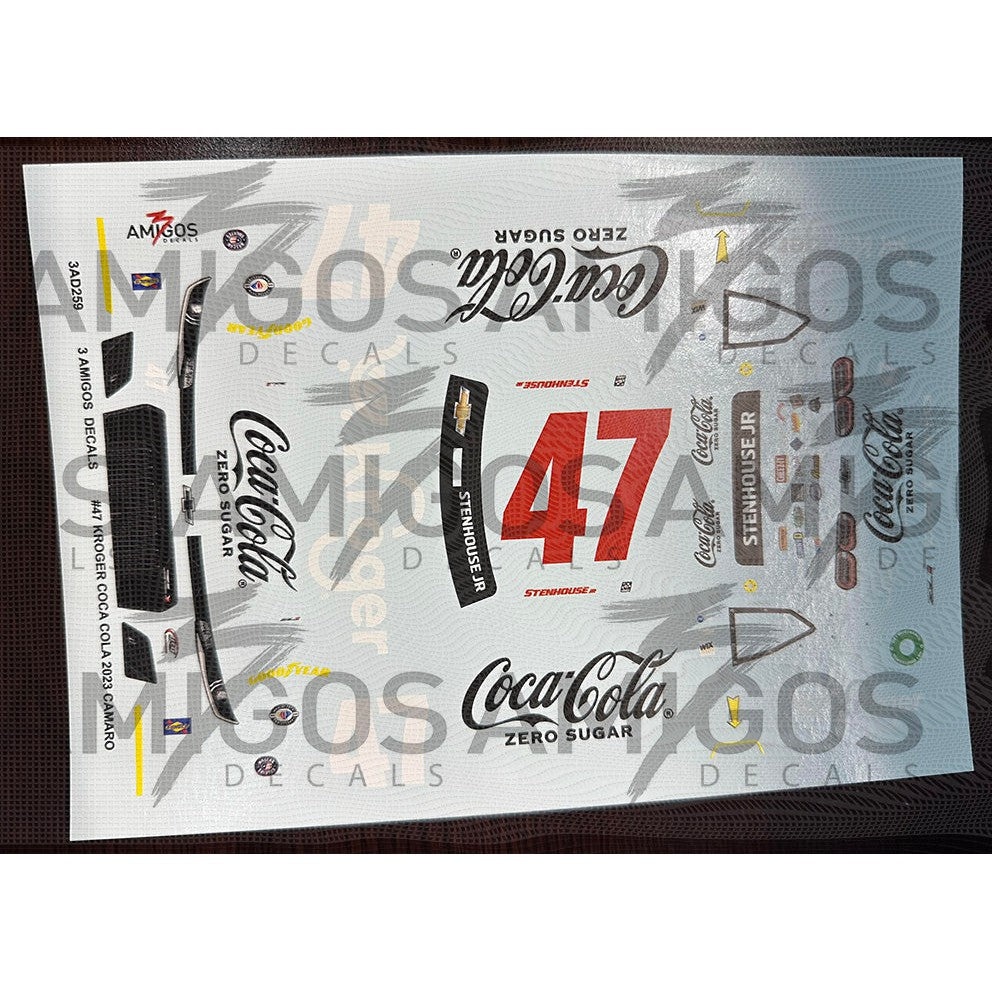 3 Amigos Decals #47 KROGER/COCA COLA 2023 CAMARO Decal Set 1:24 – Print ...