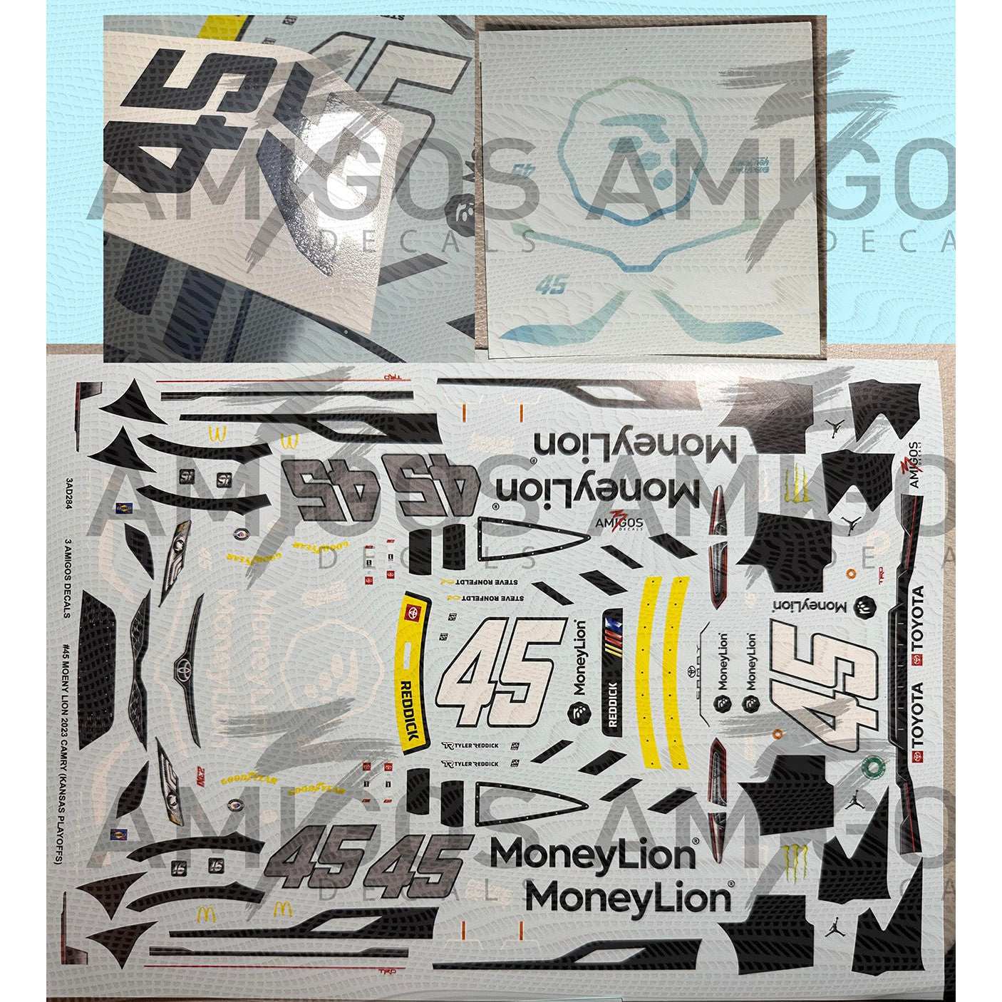 3 Amigos Decals #45 MONEY LION 2023 CAMRY KANSAS PLAYOFFS WINNER Decal ...