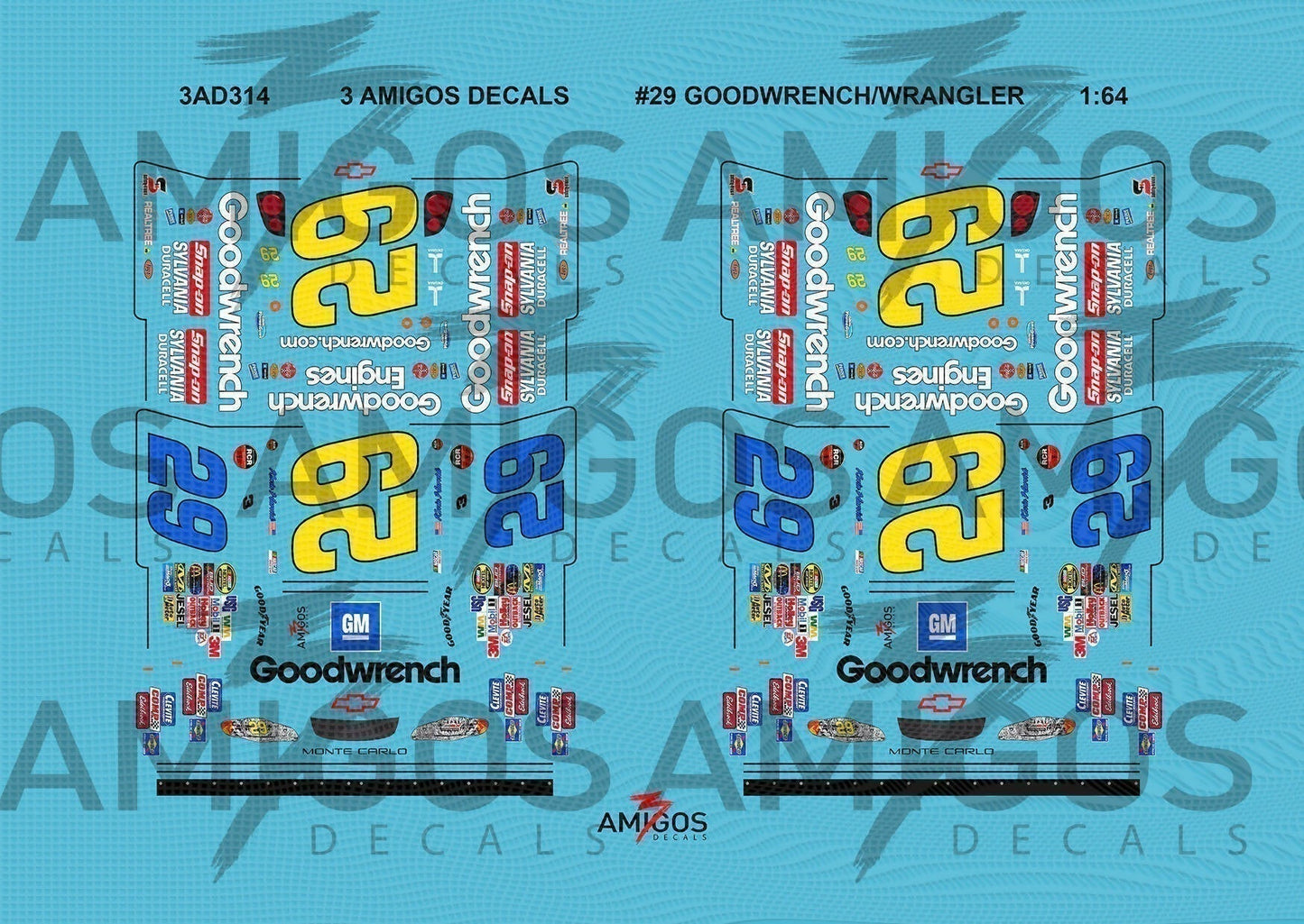 1:64 3 Amigos Decals #29 GOODWRENCH/WRNAGLER Decal Set – Print it Decals